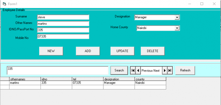 Visual Basic Vb6 Crud With Ms Access Database Sourcecodester